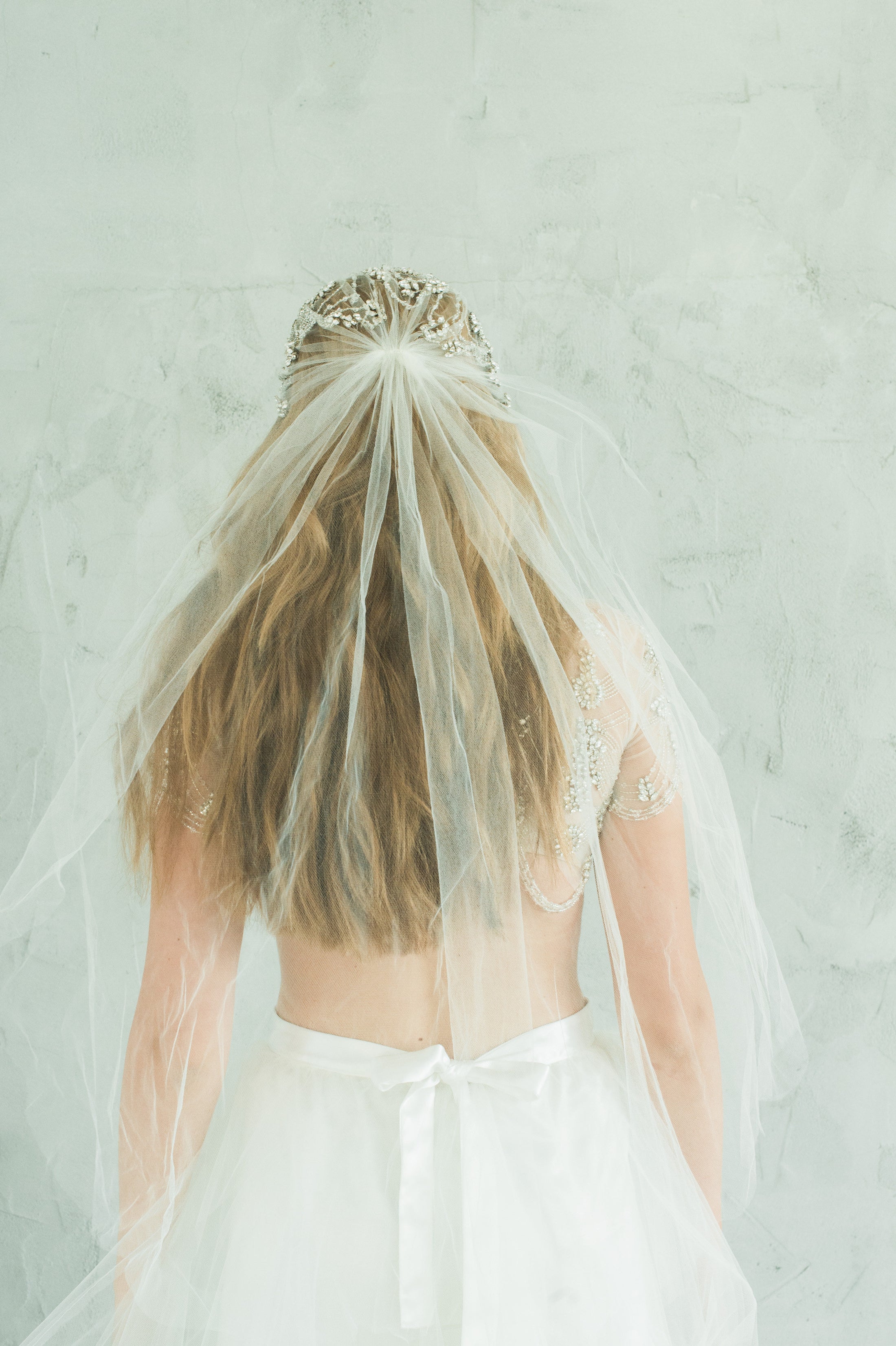 DAISY VEIL by Camilla Christine Beaded Wedding Veil Juliet Cap Veil